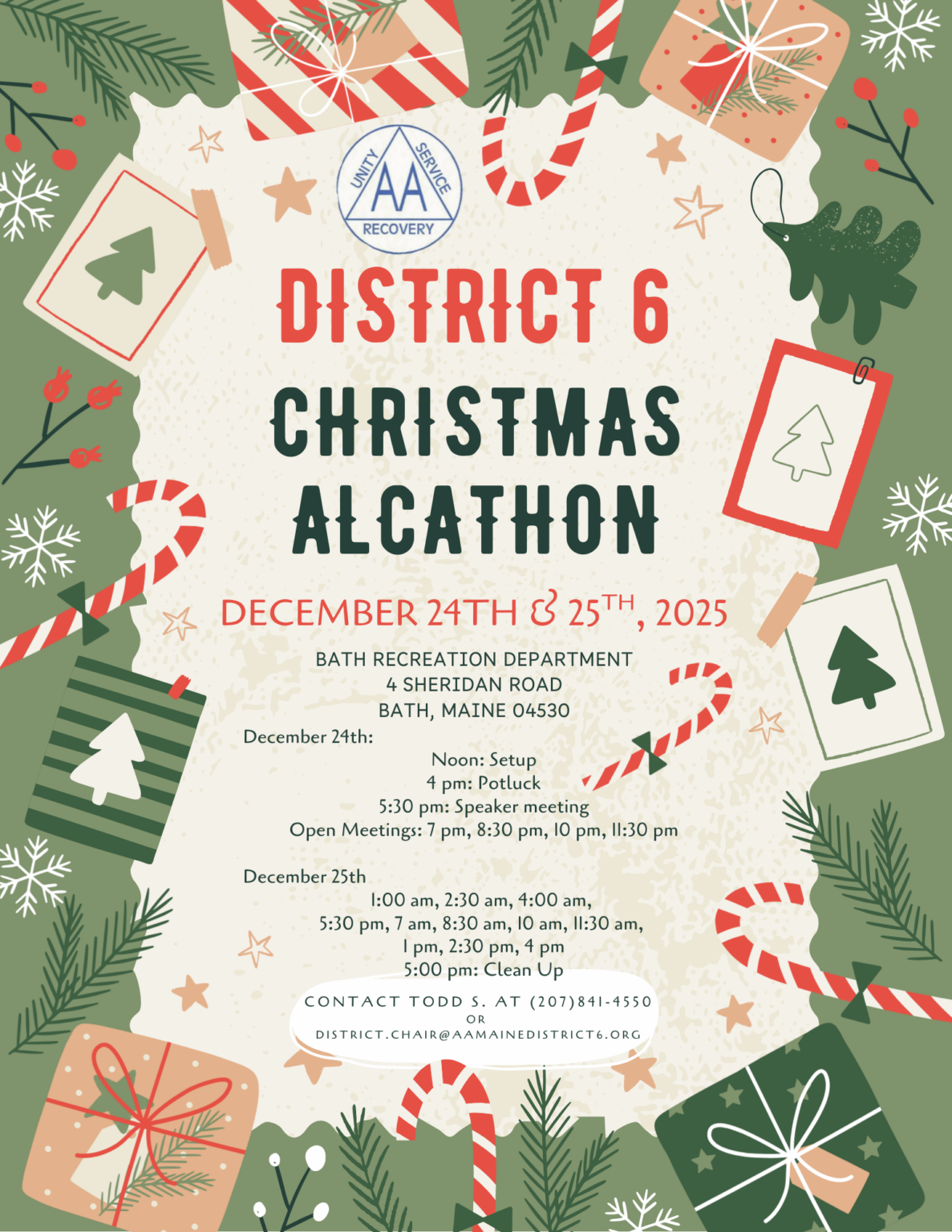Christmas Alcathon 2025 – Maine District 6